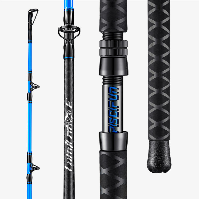 Lumicat E One-Piece & Two-Piece Casting Rod for Catfish Fishing | Piscifun