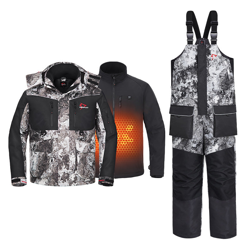 Piscifun 3 in 1 Heated Ice Fishing Suit | Piscifun