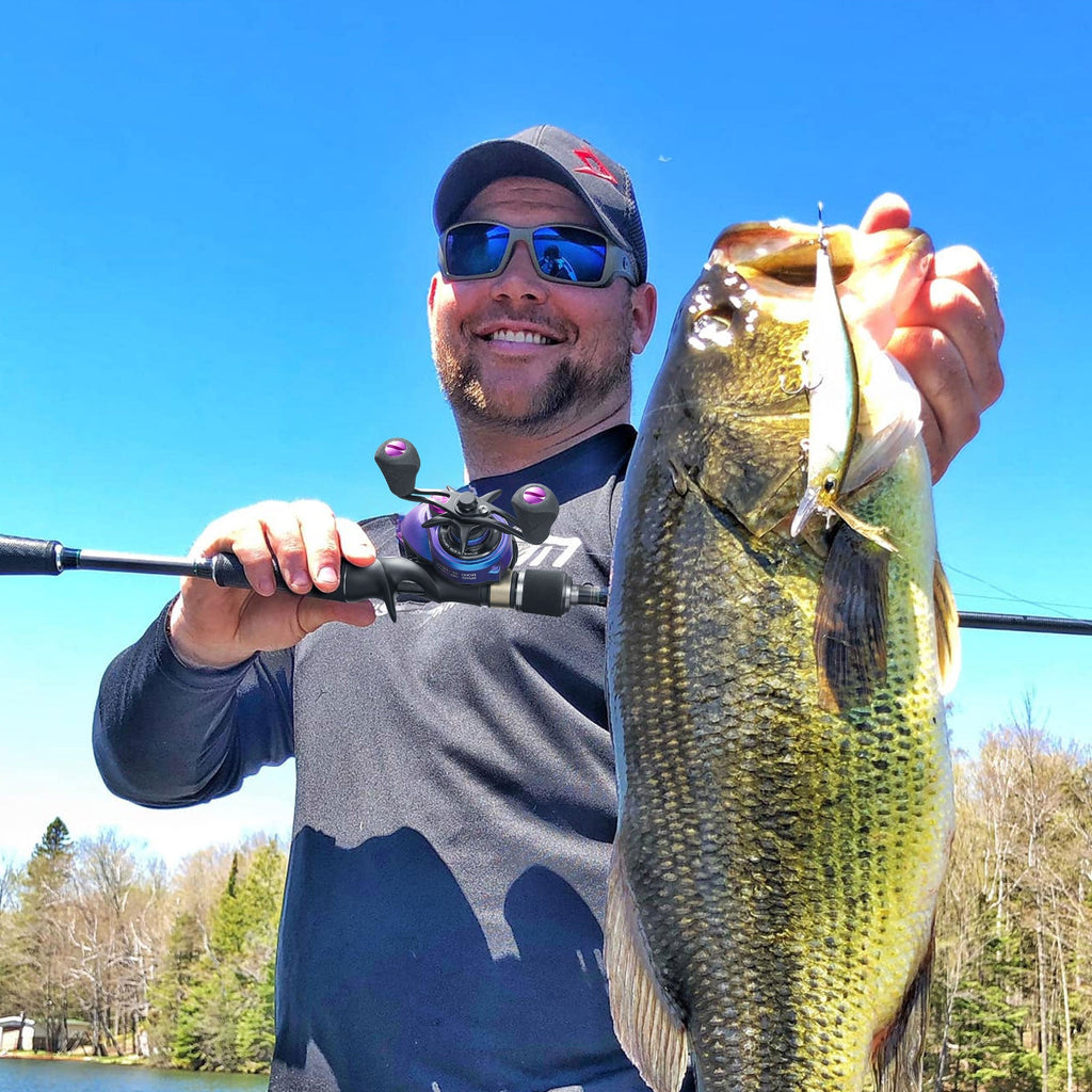 Piscifun® Spark Pro Baitcasting Reel 12 Bearings Low Profile Baitcaster ...